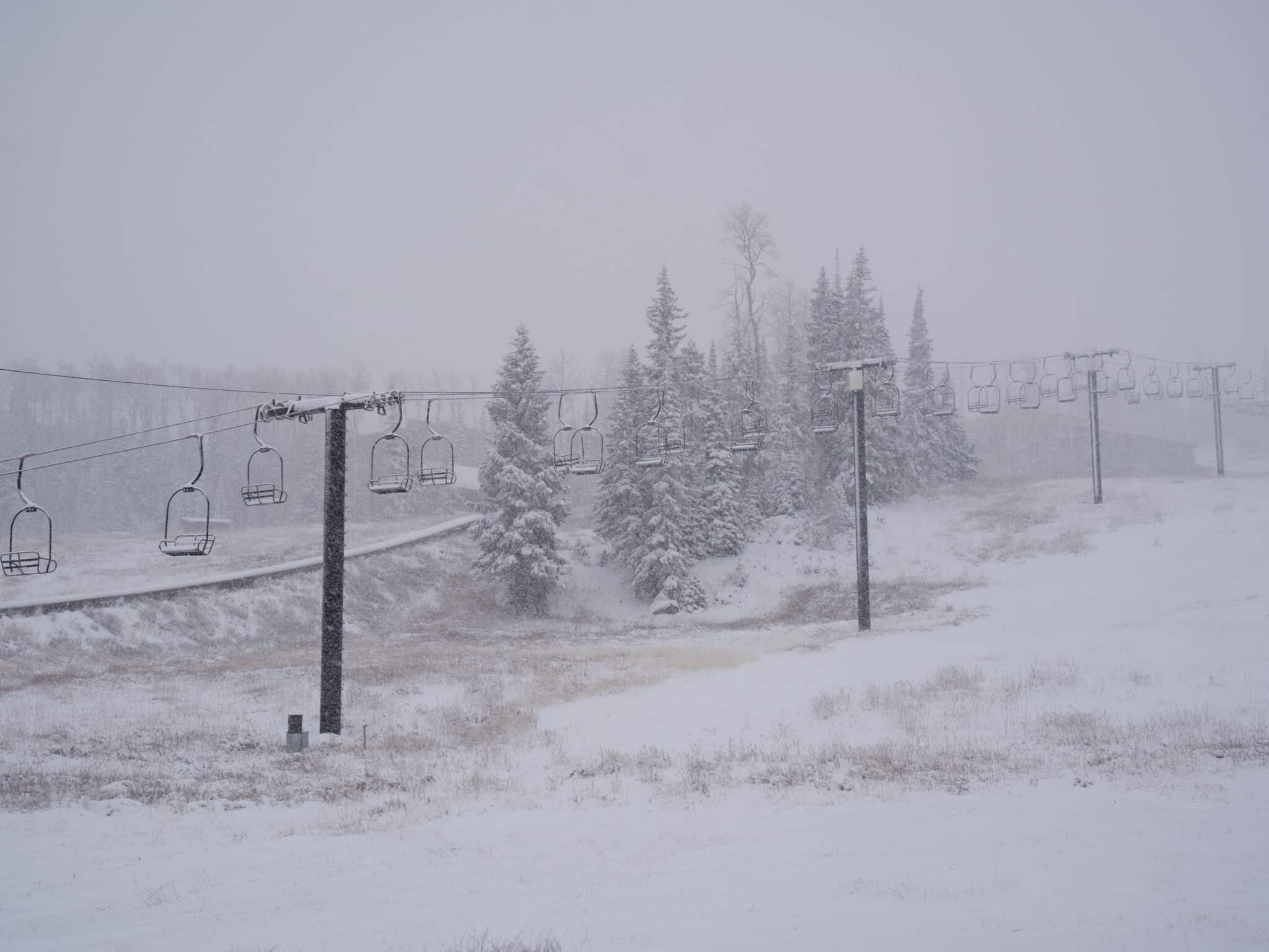First Snowfall of the 24-25 Winter Season - Brian Head Resort